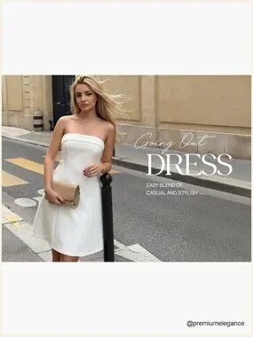 Dresses | Strapless Tube Mini Dress Summer Graduation Party Aline Short ...